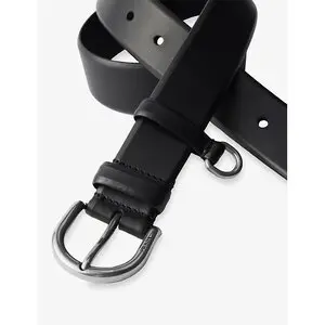 Prada Curve-buckle Leather Belt
