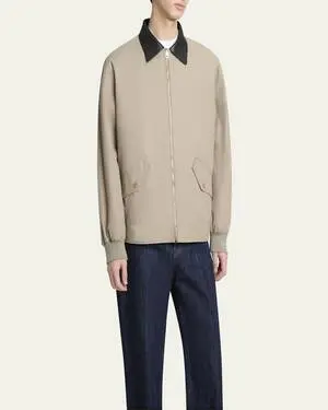 Givenchy Harrington Jacket With Leather Collar