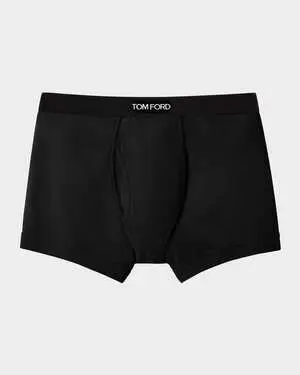 TOM FORD Logo-trim Boxer Briefs Black
