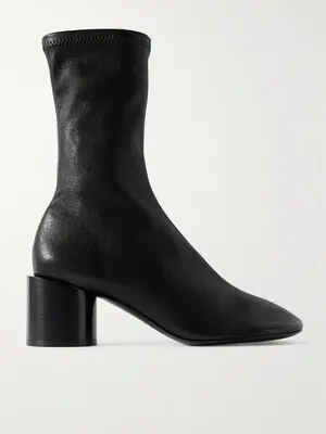 JIL SANDER Textured-leather Ankle Boots