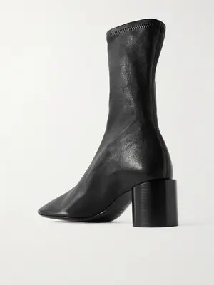 JIL SANDER Textured-leather Ankle Boots