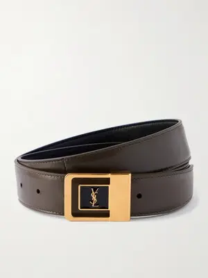 Saint Laurent SAINT LAURENT Leather Belt Brown