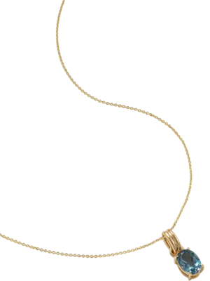 STONE AND STRAND - Beekman 14-karat Topaz Pendant Necklace