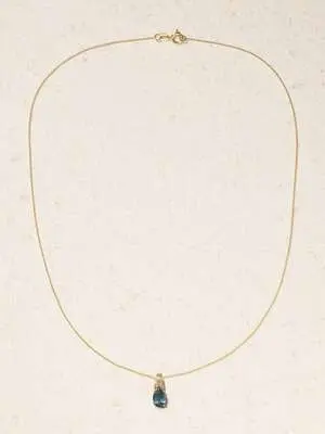 STONE AND STRAND - Beekman 14-karat Topaz Pendant Necklace