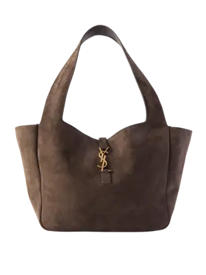 Saint Laurent Le 5 À 7 Bea Suede Tote - Brown