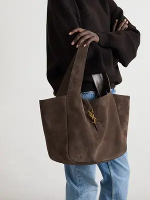 Saint Laurent Le 5 À 7 Bea Suede Tote