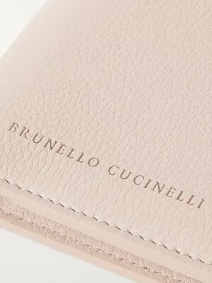 Brunello Cucinelli Embossed Textured-leather Cardholder