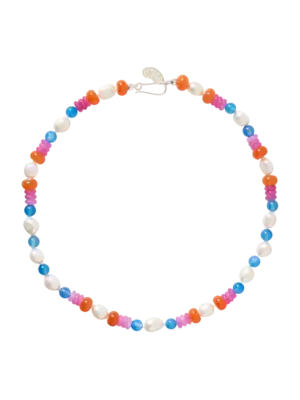 GOHAR WORLD Turkish Delight Stone And Pearl Necklace - Multi