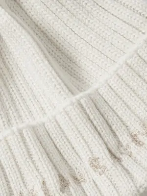 Ruslan Baginskiy Embroidered Ribbed Wool-blend Beanie