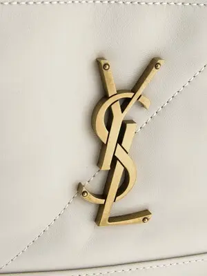 Saint Laurent Jamie Small Quilted Leather Shoulder Bag - Neutrals