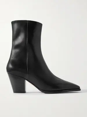AeydĒ Hedvig Leather Ankle Boots - Black