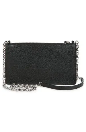 MAISON MARGIELA Grained Leather Wallet On A Chain