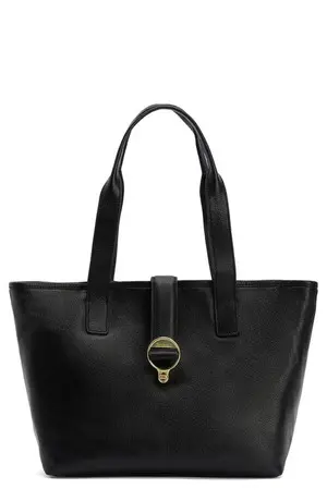 Barbour Alder Leather Tote Bag - Black