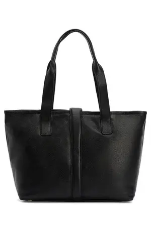 Barbour Alder Leather Tote Bag - Black