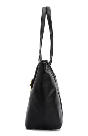 Barbour Alder Leather Tote Bag - Black