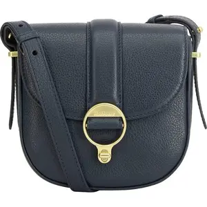 Barbour Elm Leather Crossbody Bag - Navy