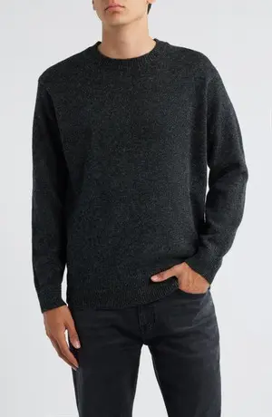 Pendleton Wool Crewneck Sweater - Black Heather