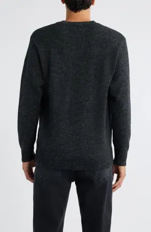 Pendleton Wool Crewneck Sweater - Black Heather