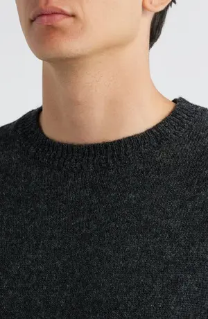 Pendleton Wool Crewneck Sweater - Black Heather
