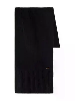 Woolrich Ribbed Cashmere Scarf - Black