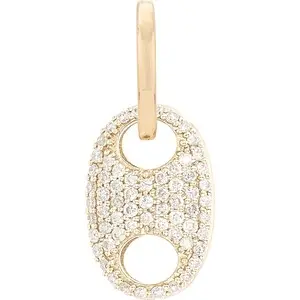 Adina Reyter Pavé Diamond Mariner Link Charm - 14k Yellow Gold