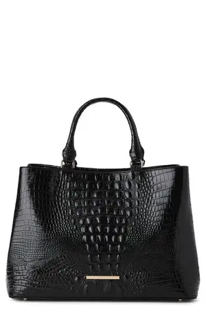 Croc Embossed Leather Totes