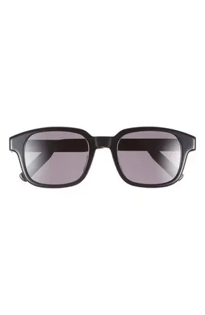 Dior Cd Icon 51mm Square Sunglasses - Shiny Black /smoke