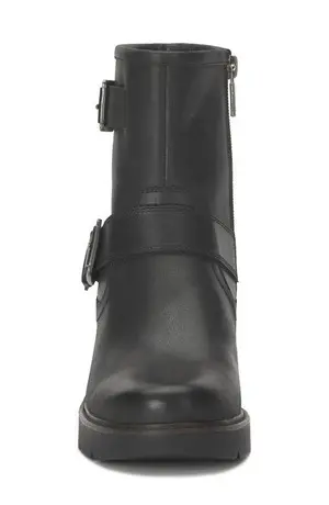 Lucky Brand Block Heel Bootie - Black Leather
