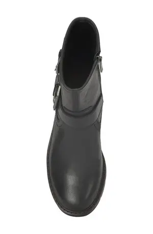 Lucky Brand Block Heel Bootie - Black Leather