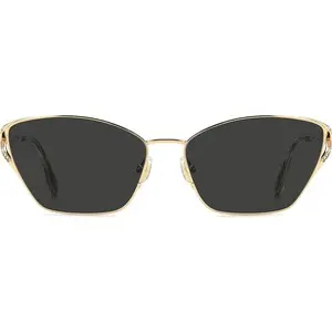 STUART WEITZMAN 59mm Cat Eye Sunglasses - Gold/grey