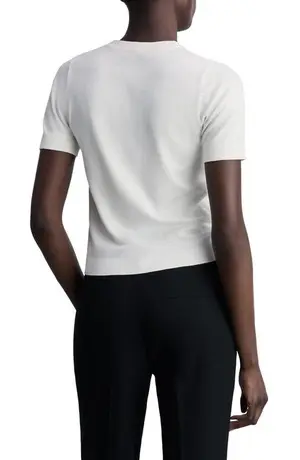 Mango Short Sleeve Sweater