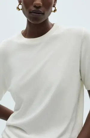 Mango Short Sleeve Sweater