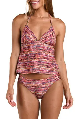 SUNSHINE 79 Shimmer Ripple Halter Tankini