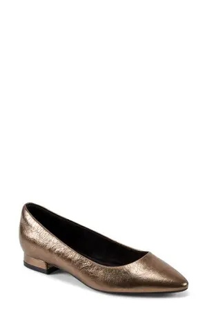 Rockport Tessa Pointed Toe Flat - Bronze