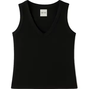 VIR VITA Kana Ribbed Tank - Toffee