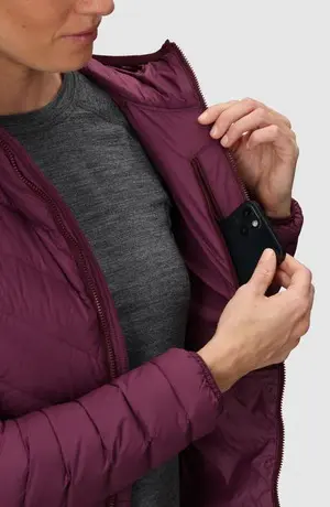 OUTDOOR RESEARCH Transcendent Water Resistant 800 Fill Power Down Jacket - Winterberry