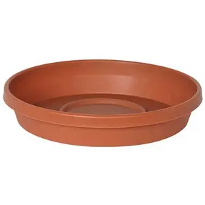 BLOEM Terra 20 Inch Resin Saucer - Brown