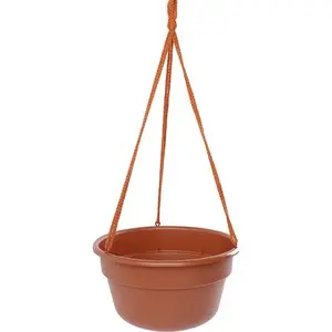 BLOEM Dura Cotta Self Watering Hanging Basket Planter 12 Inch Terra Cotta - Brown