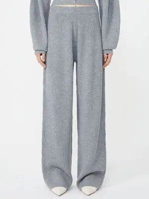 Max Mara Cashmere-blend Wide-leg Trousers