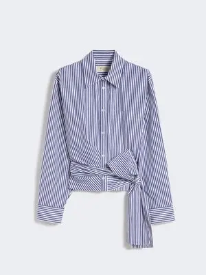 Max Mara Draped Cotton Shirt
