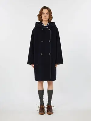 Max Mara Coat In Double-faced Wool Broadcloth