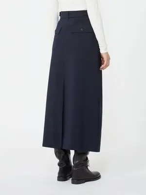 Max Mara Long Wool Blend Skirt