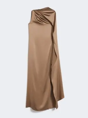 Max Mara One-shoulder Satin Gown