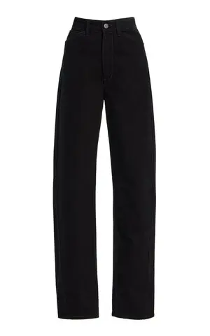 LEMAIRE Twisted Cotton Trousers - Black