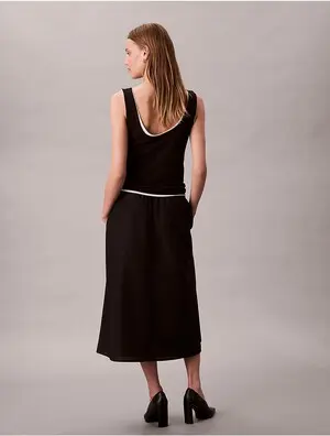 Calvin Klein Nylon Midi Skirt
