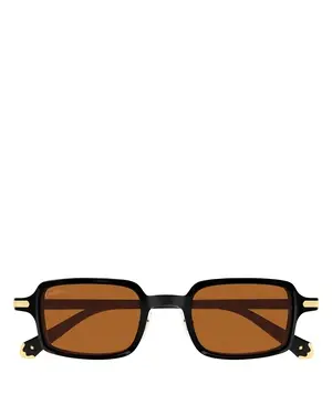 CARTIER Rectangle Sunglasses, 49mm