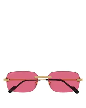 CARTIER Rectangle Sunglasses, 58mm