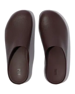 Fitflop Shuv Tumbled Leather Clogs