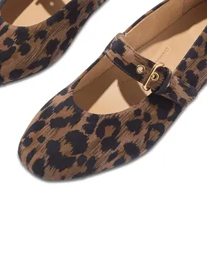 Fitflop Delicato Leopard Mary Jane Flats