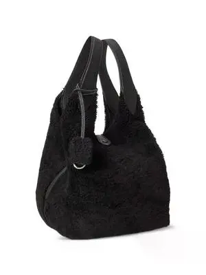 Polo Ralph Lauren Shearling Leather Tote Bag
